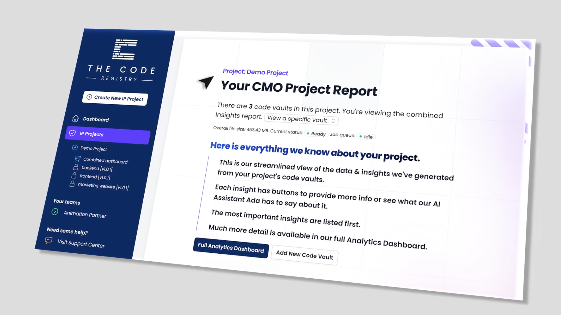 Case Studies: A Guide to The Code Registry Dashboard