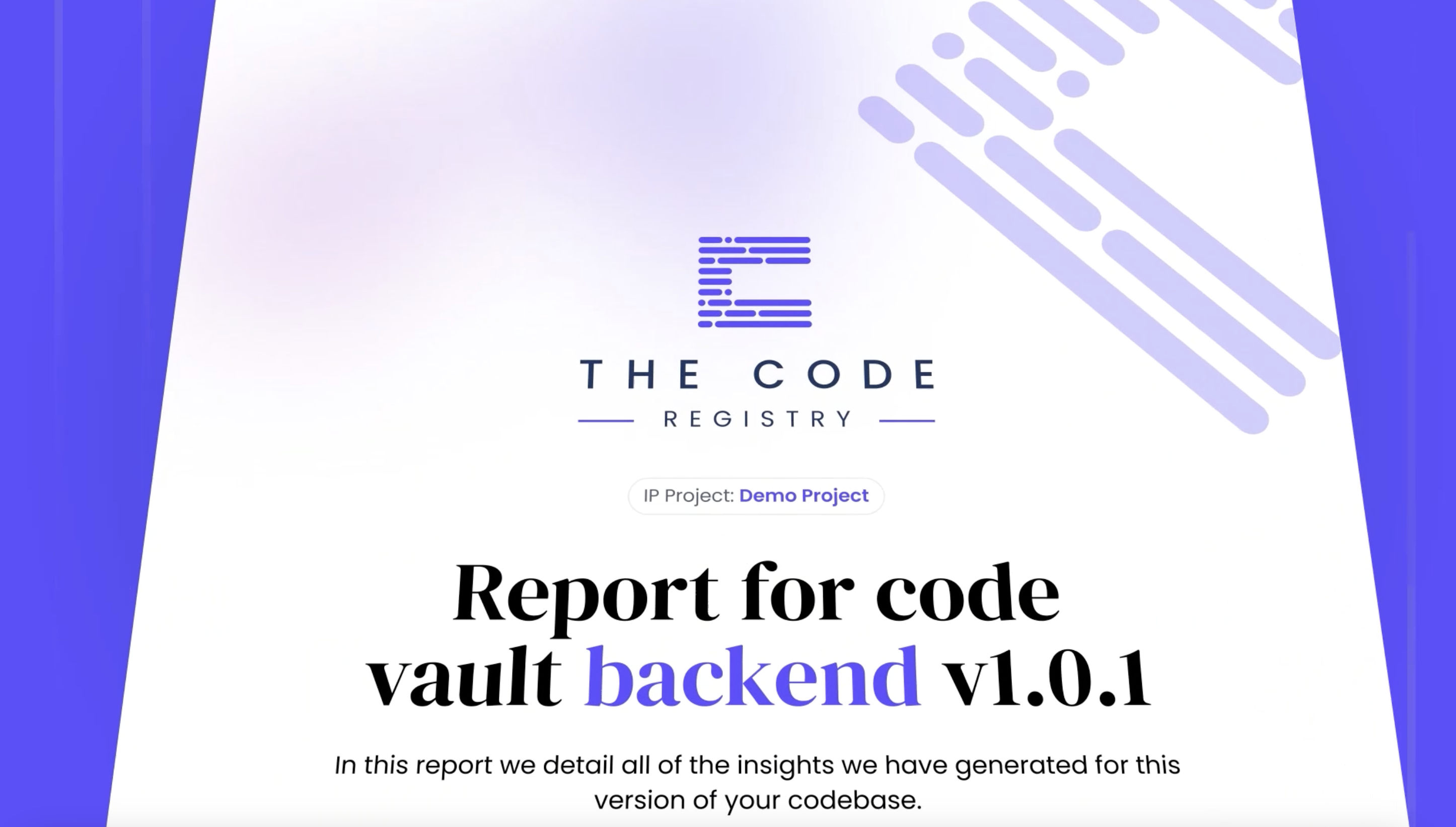 Elevate Your Development Reporting with The Code Registry